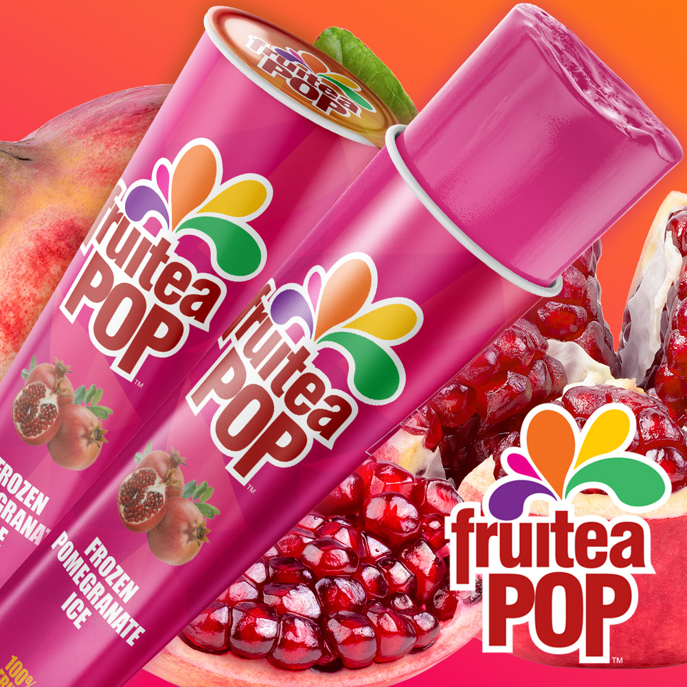 Fruitea Pops ice lollies with 100% fruit juice