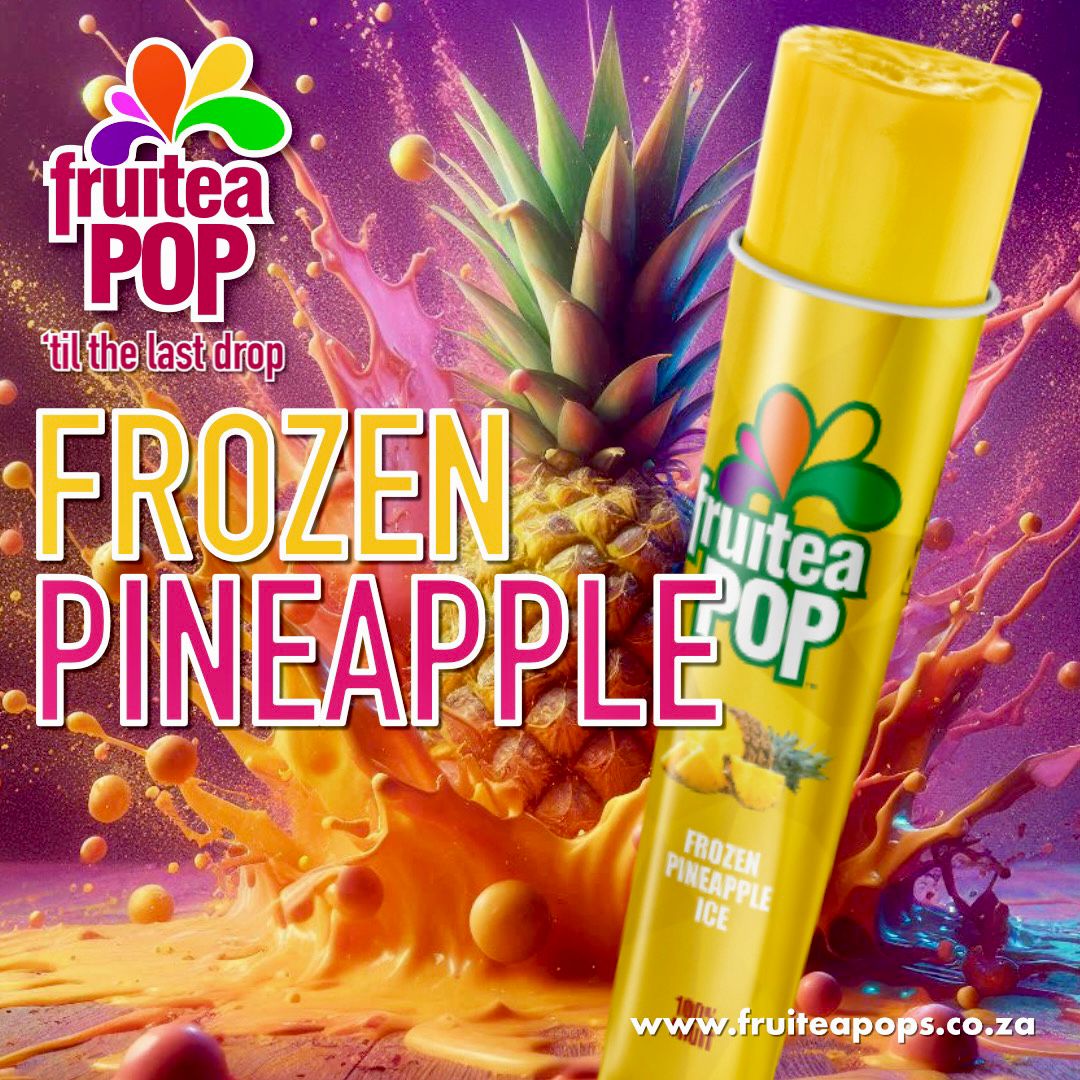 Pineapple Ice Lollies Made with 100% Pure Fruit Juice
